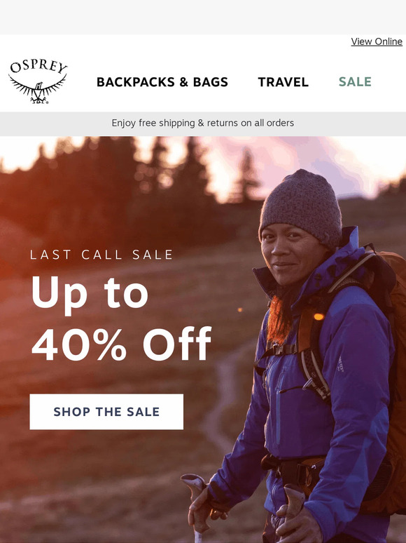 Osprey Packs: It's a Last Call Sale finale, don't miss up to 40% off ...