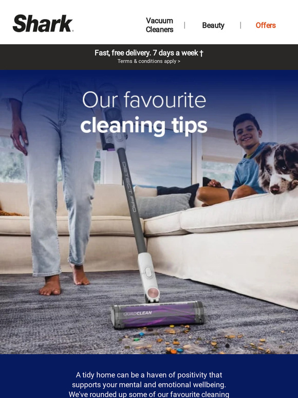 Shark: Revealed: Our favourite cleaning tips | Milled