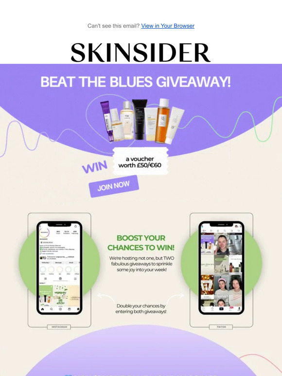 Skinsider: Feeling those Monday blues? We've got just the thing to turn ...