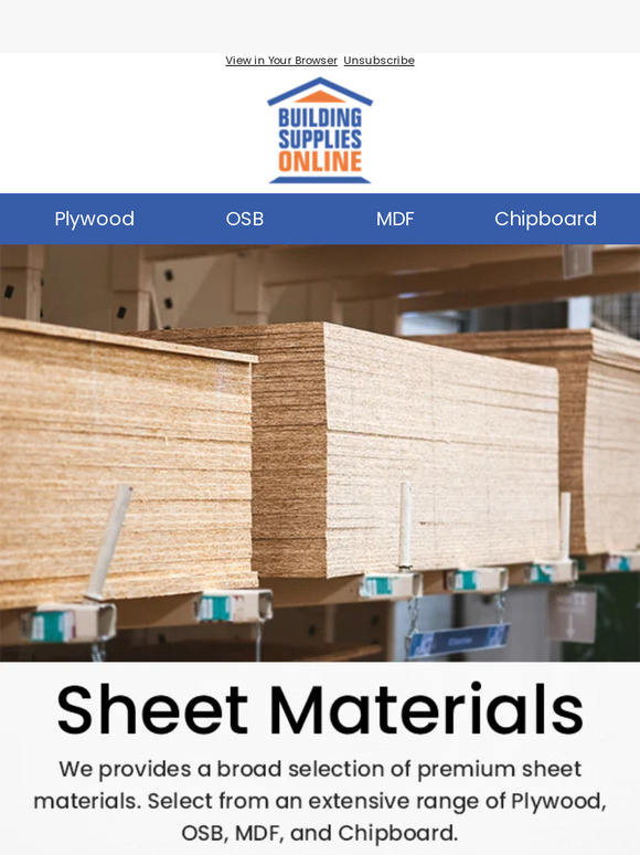 Building Supplies Online: 💫 Quality sheet materials for all your ...
