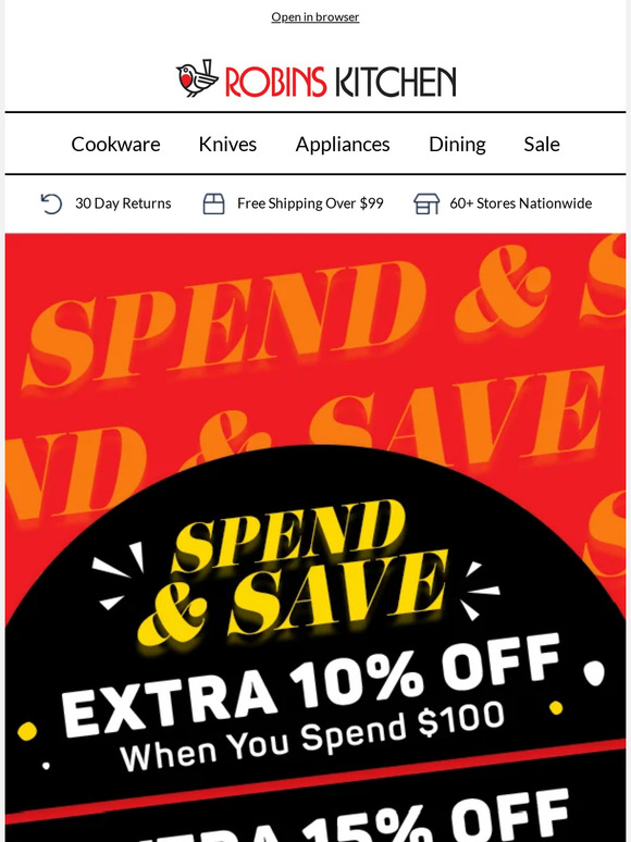 Robins Kitchen: 🔪 Slice, Dice & Save EXTRA 15% off | Milled