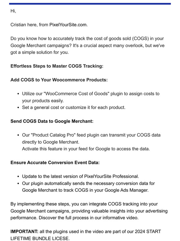 PixelYourSite: Do You Know How to Track COGS in Google Merchant ...