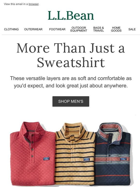 L.L.Bean: Our most versatile sweatshirt ever | Milled