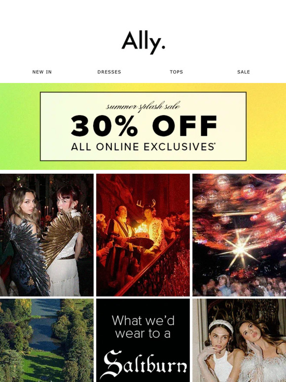 Ally Fashion: 🎬 Get The Look: Saltburn | Milled