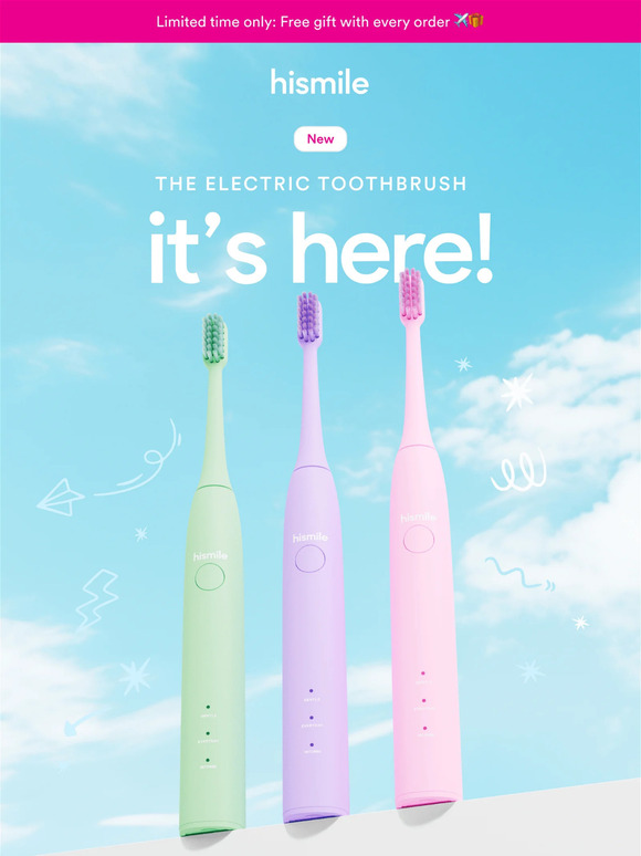 HiSmile: LAUNCH: The Hismile Electric Toothbrush | Milled