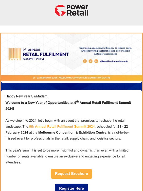 Power Retail: Start the New Year with a Bang at the Retail Fulfilment ...