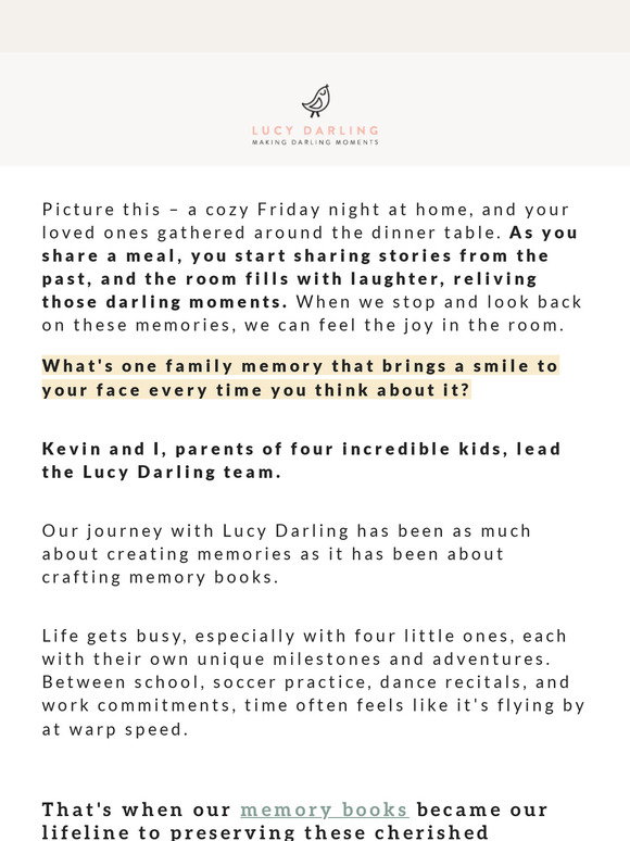 Lucy Darling: Our Darling Moments Through the Years… | Milled