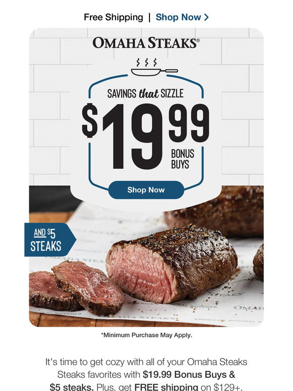 Omaha Steaks: $19.99 Bonus Buys & $5 steaks are BACK! | Milled