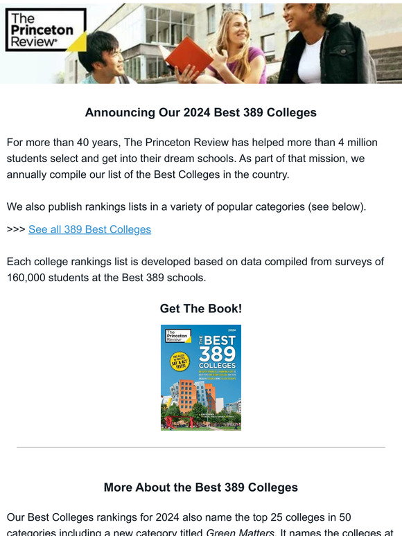 The Princeton Review: Check Out Our 2024 Best 389 Colleges List and ...