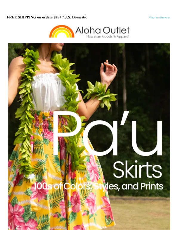 AlohaOutlet: 2024 New Arrival Pa'u Skirts now available | Milled