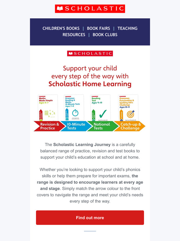 Scholastic: Support your child with Scholastic Home Learning | Milled