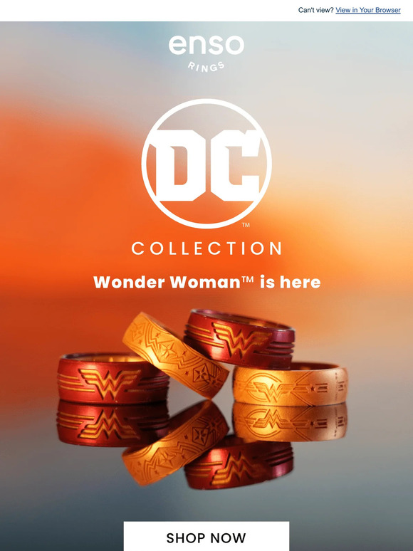 Enso Rings: NEW to the DC Collection: Wonder Woman™! 💫 | Milled