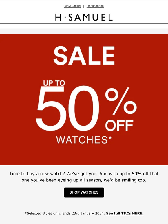 H. Samuel: Watch Sale | Our top picks | Milled
