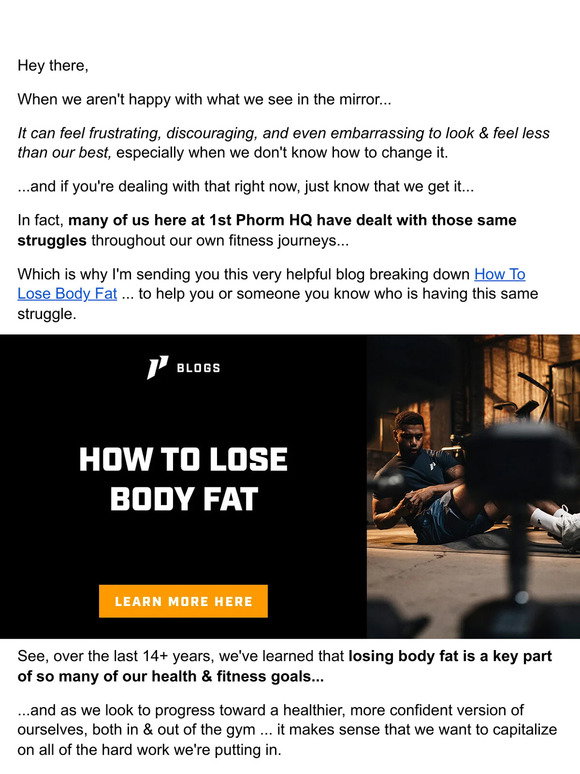 1st Phorm: 13 Tips for Losing Body Fat in 2024 | Milled