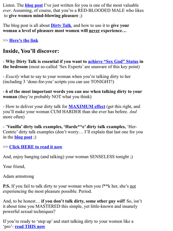 The New Alpha: Masterful Dirty Talk - for Insanely Powerful Female Orgasms (new blog) | Milled