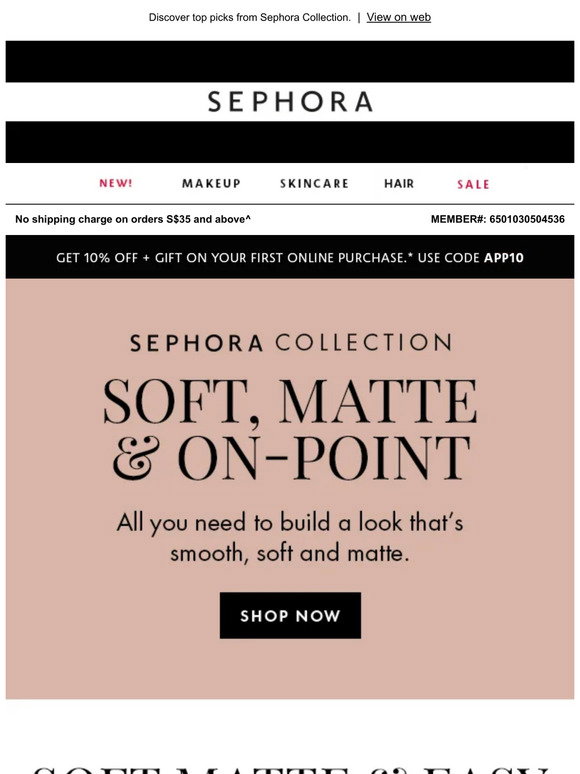 Sephora: A guide to achieving a soft, matte look. | Milled