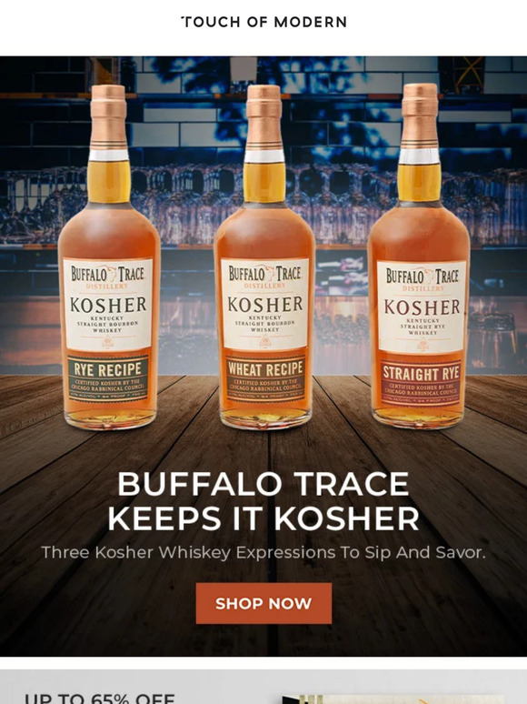 Touch of Modern: Whiskey Goes Kosher With A Buffalo Trace Trio. | Milled