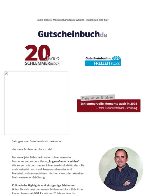 Gutscheinbuch: Ab 9,92 Euro pro neuem Gutscheinbuch.de Schlemmerblock ...