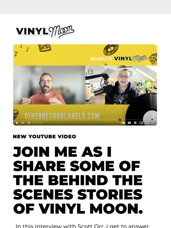 Vinyl Moon: NEW VIDEO: The Story Behind Vinyl Moon | Milled