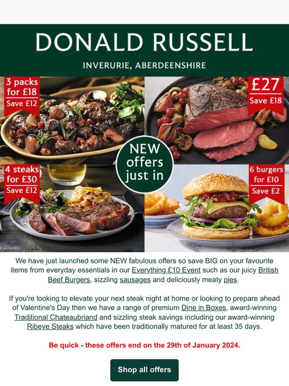 Donald Russell: 💥 NEW Offers Just In💥 | Milled