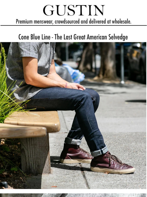 Gustin: Deadstock Cone Special - The Blue Line | Desert Shades Vintage Heavyweight T-Shirts ...