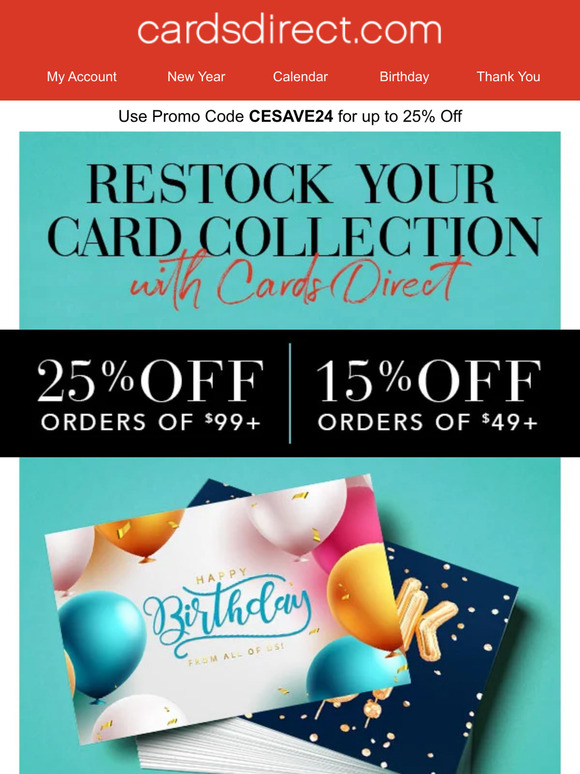 CardsDirect: Stock Up NOW and Save! Be Ready for Every Occasion in 2024 ...
