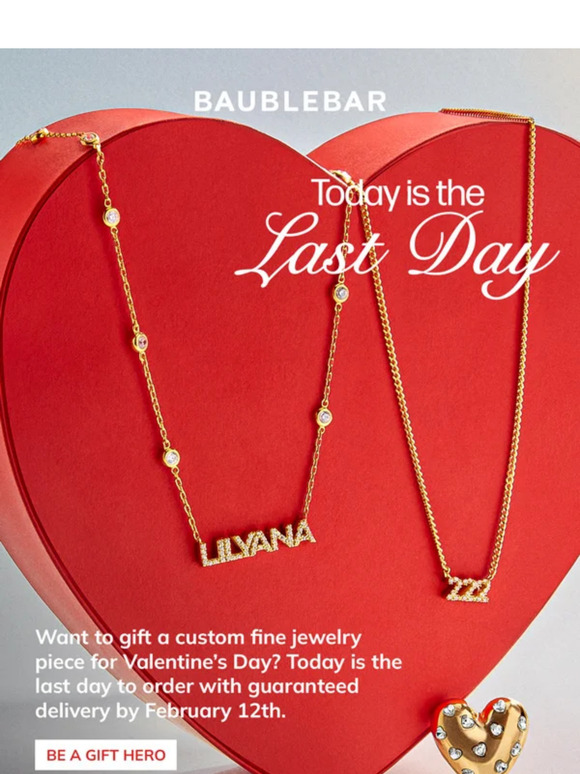 BaubleBar: FWD This To Your Valentine | Milled