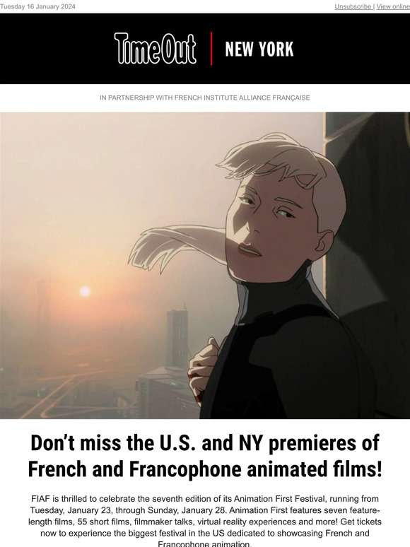 Time Out: Tickets now available for FIAF's Animation First Festival ...