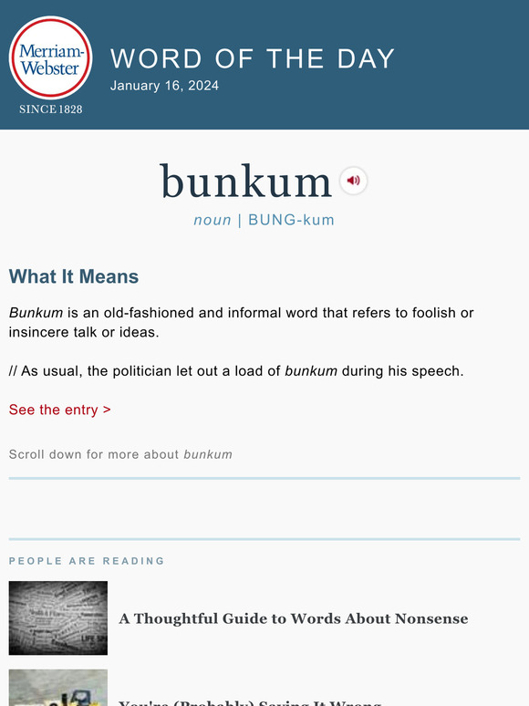 Spell It!: Bunkum - plus, A Thoughtful Guide to Words About Nonsense ...