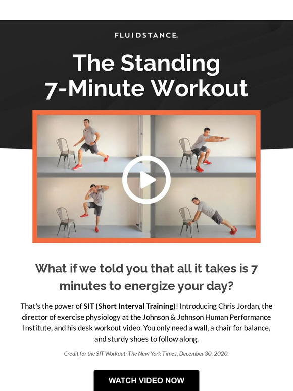FluidStance: Easy 7-min Standing Workout for your busy workday | Milled