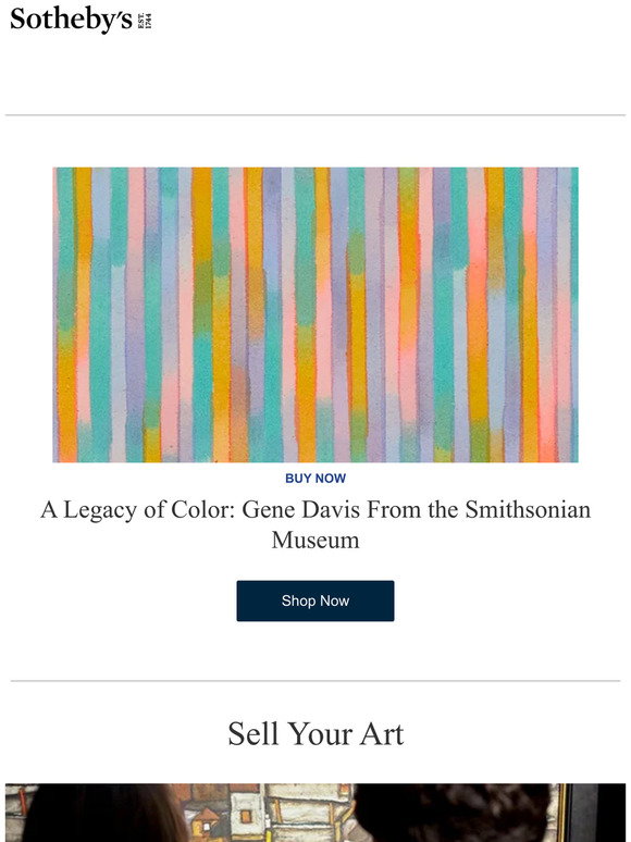 Sotheby's: A Legacy of Color: Gene Davis From the Smithsonian Museum ...