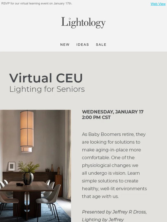 Lightology: Virtual CEU: Lighting for Seniors | Milled