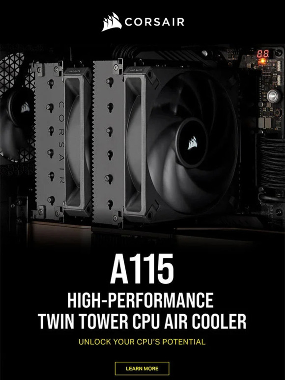Corsair: Meet the NEW A115 High-Performance CPU Air Cooler | Milled