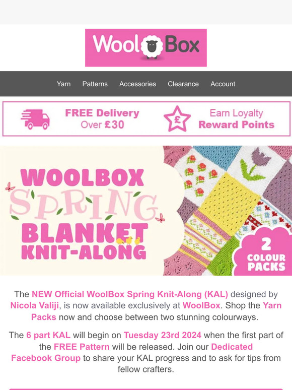 WoolBox: NEW FREE & Exclusive Spring Knit-Along - Colour Packs Now ...