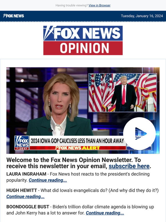 Fox News: Iowa's evangelicals, the fraud and death of feminism, and ...
