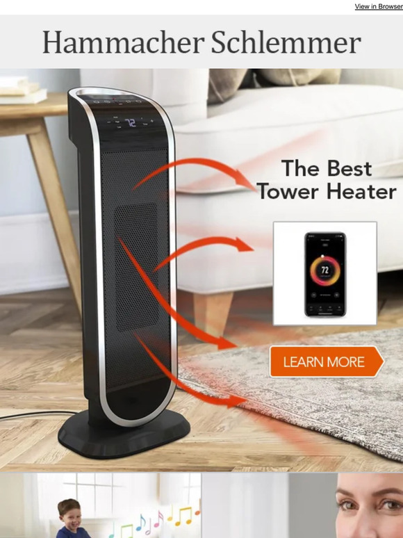 Hammacher Schlemmer: The Best Tower Heater | Milled
