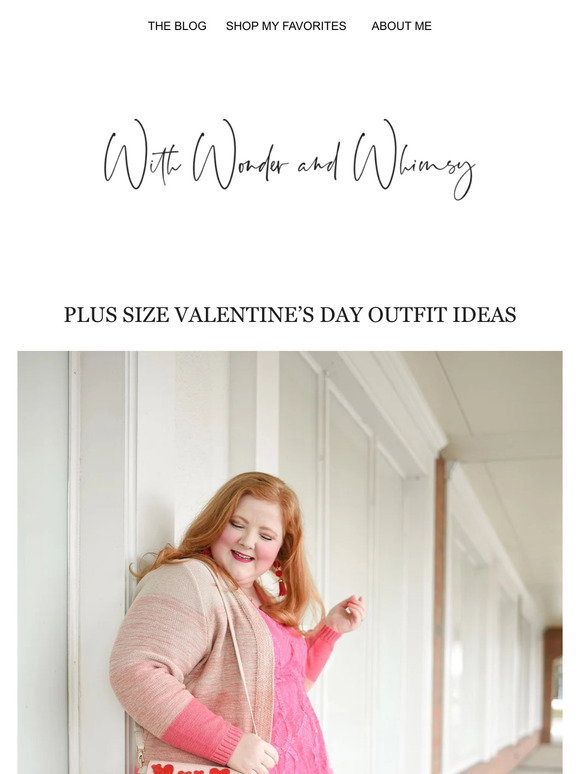 With Wonder and Whimsy: Plus Size Valentine’s Day Outfit Ideas — With ...