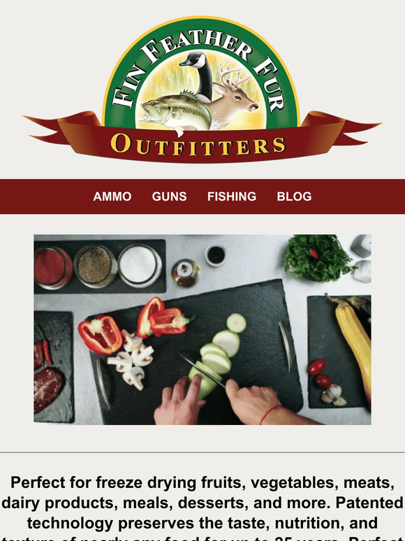 Fin Feather Fur Outfitters: Store Food For 25 Years! HARVEST RIGHT ...