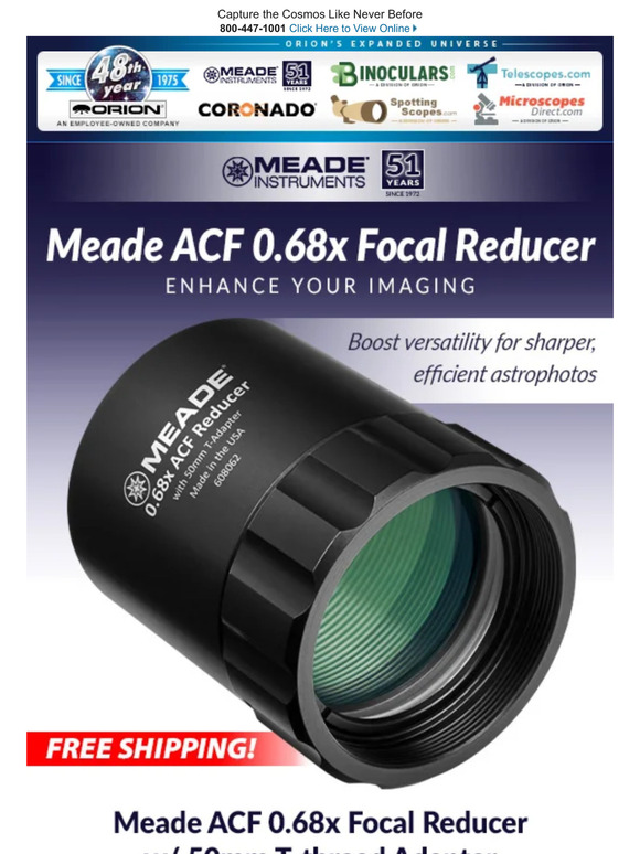 Orion Telescopes: Elevate Your Astrophotography Game with Meade's Focal ...