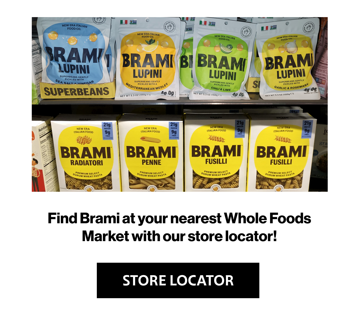Brami: Brami Pasta & Lupini Beans NOW ON SALE at Whole Foods! | Milled
