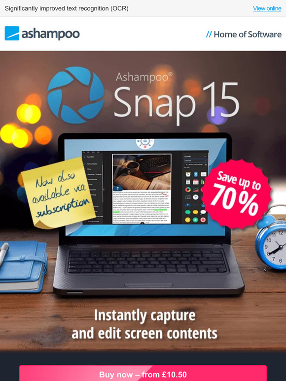 Ashampoo: Ashampoo Snap 15 - Capture, edit, and share screenshots and ...