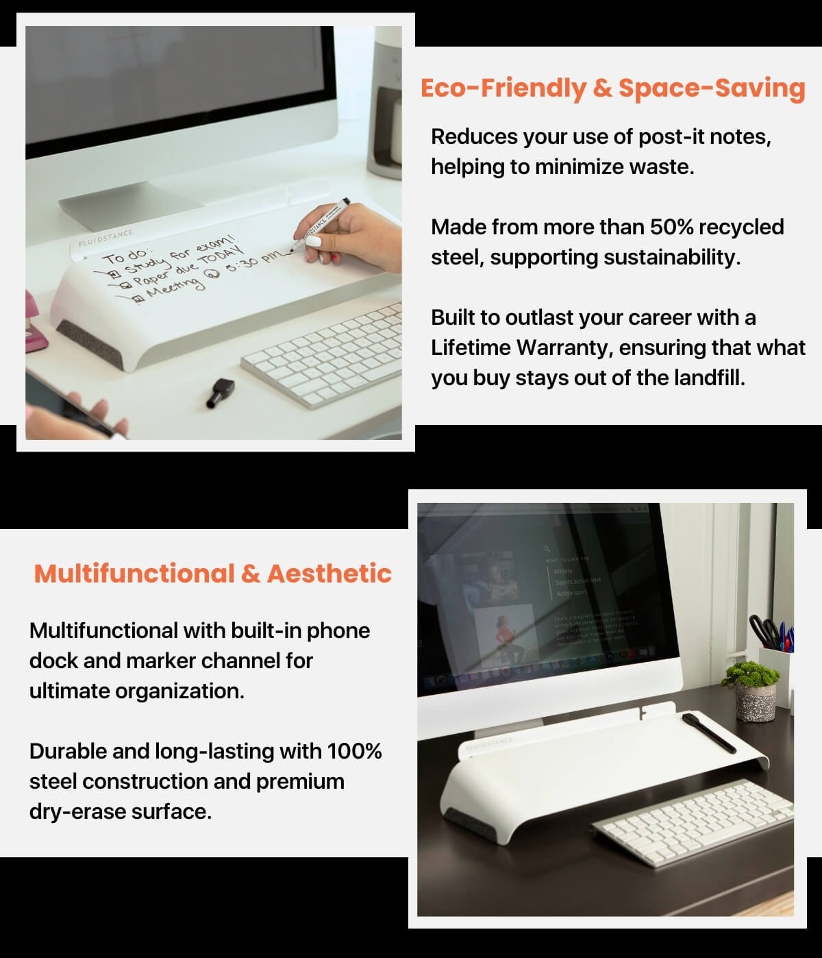 FluidStance: Sustainable Note-Taking and Desk Organization | Milled