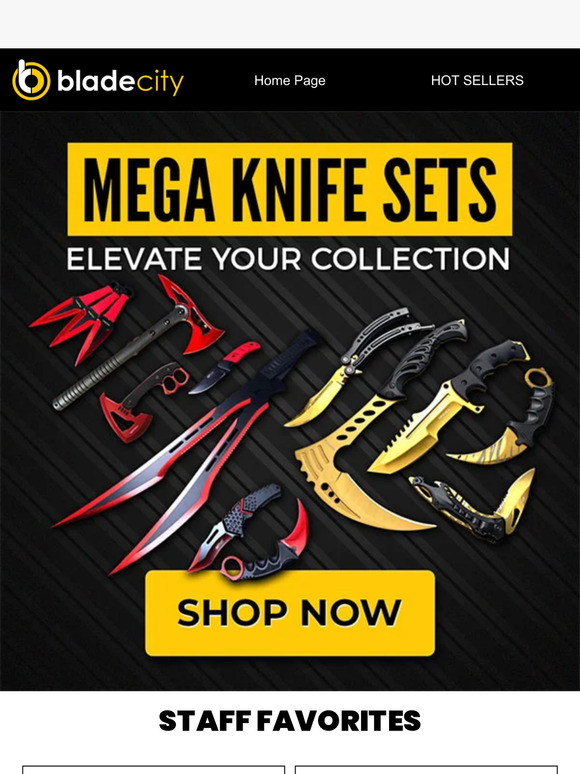Blade City: Elevate Your Collection With Our MEGA KNIFE SETS 🔥 | Milled