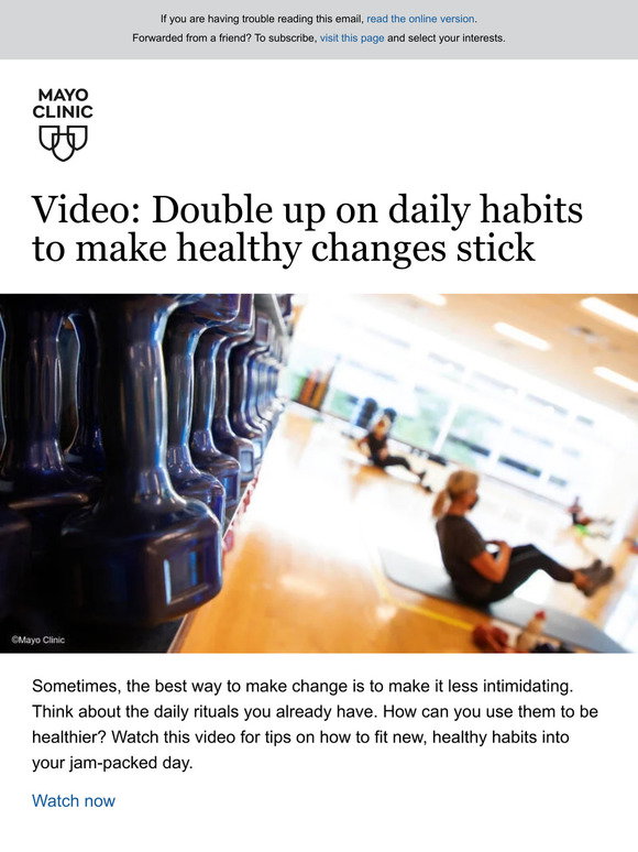 Mayo Clinic: Making healthy changes stick by doubling up | Milled
