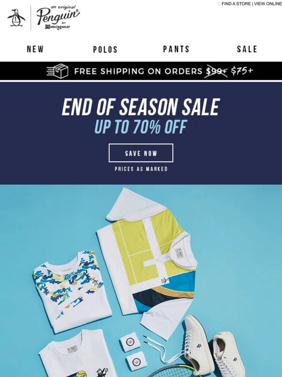 Original Penguin: ️⛳️ Save Big on Golf & Tennis Styles 🎾 | Milled