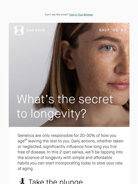 OneSkin: 2 ways to add more (healthy) years to your life | Milled