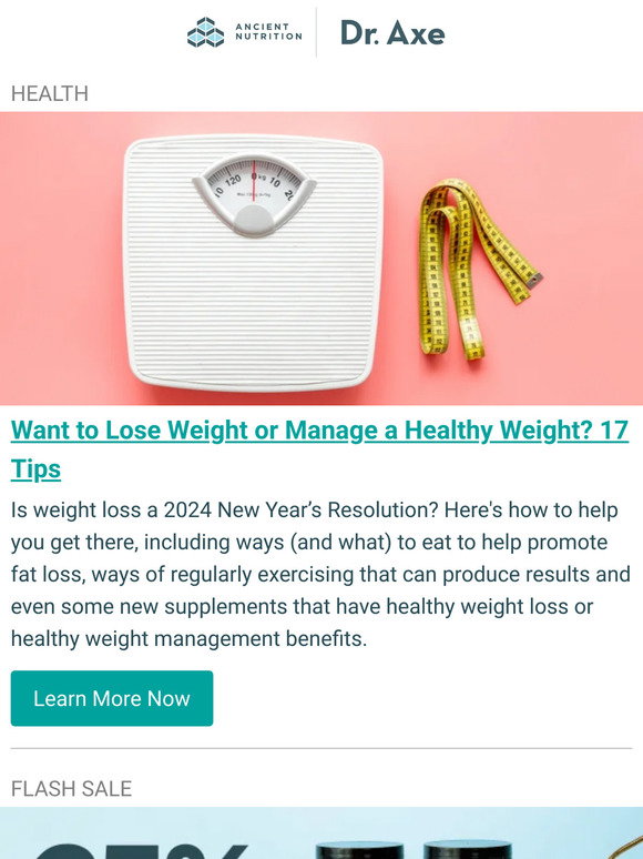 Ancient Nutrition: Want to Lose Weight or Manage a Healthy Weight? 17 ...