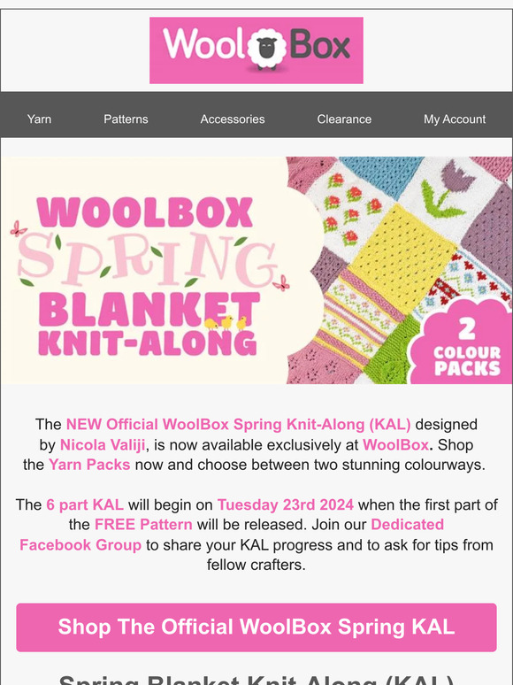 WoolBox: NEW FREE & Exclusive Spring Knit-Along - Colour Packs Now ...