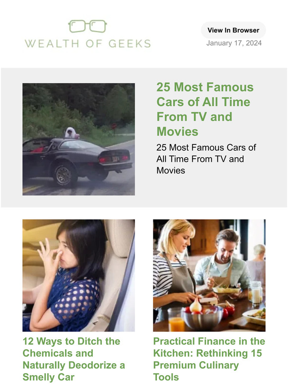 Wealth of Geeks: 25 Most Famous Cars of All Time From TV and Movies ...