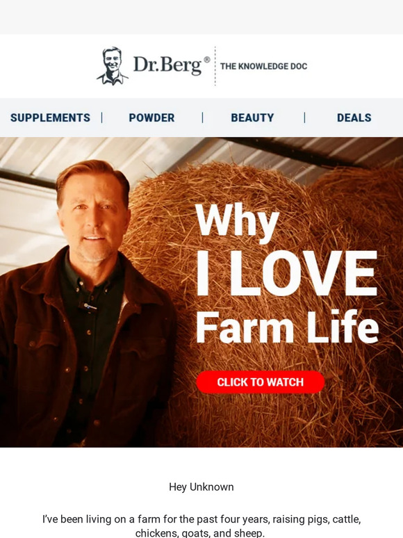 Dr. Berg: Why I LOVE Farm Life | Milled